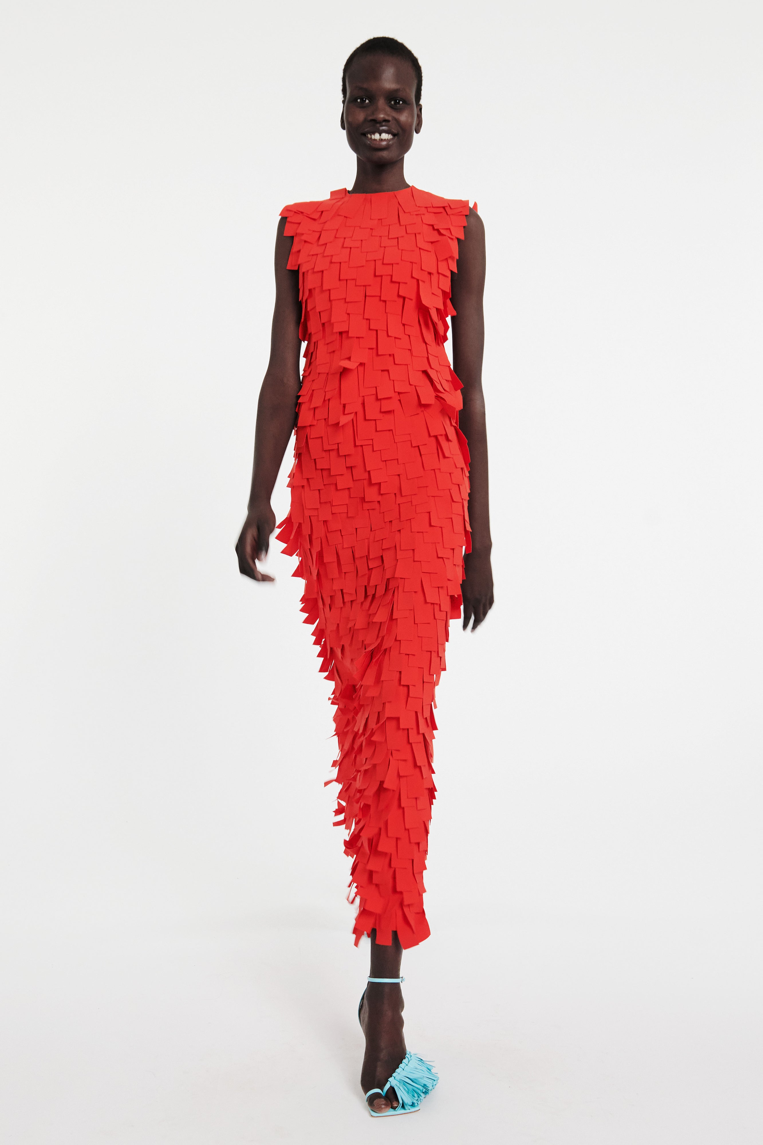 Multi Rectangle Skirt Red | Luxury Womenswear | A.W.A.K.E MODE – A.W.A ...